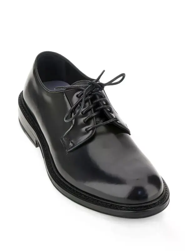 CALCE Polished Leather Derby Shoes