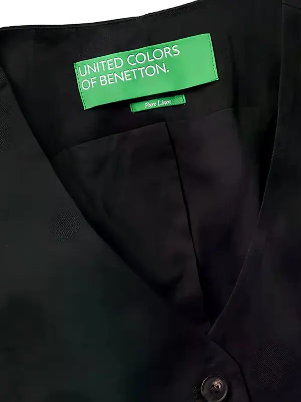 BENETTON Button-up Linen Waistcoat
