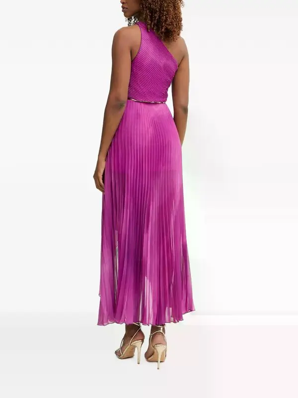 SIMONA CORSELLINI One-shoulder Pleated Midi Dress