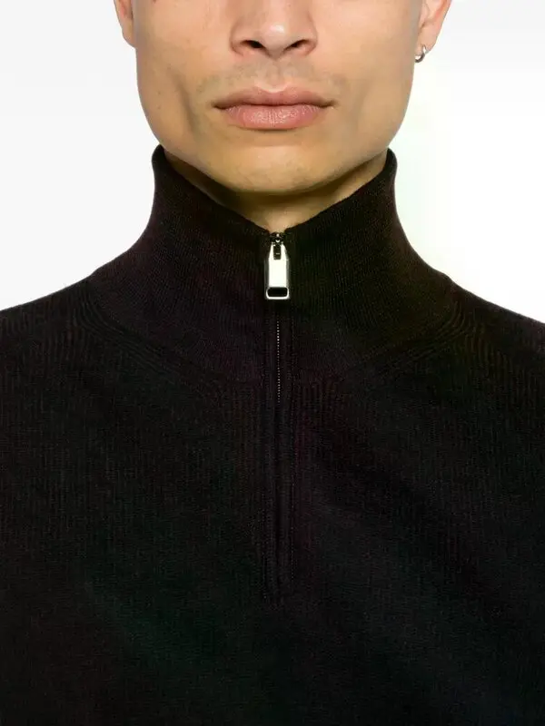 Brioni Quarter-zip Cashmere Sweater