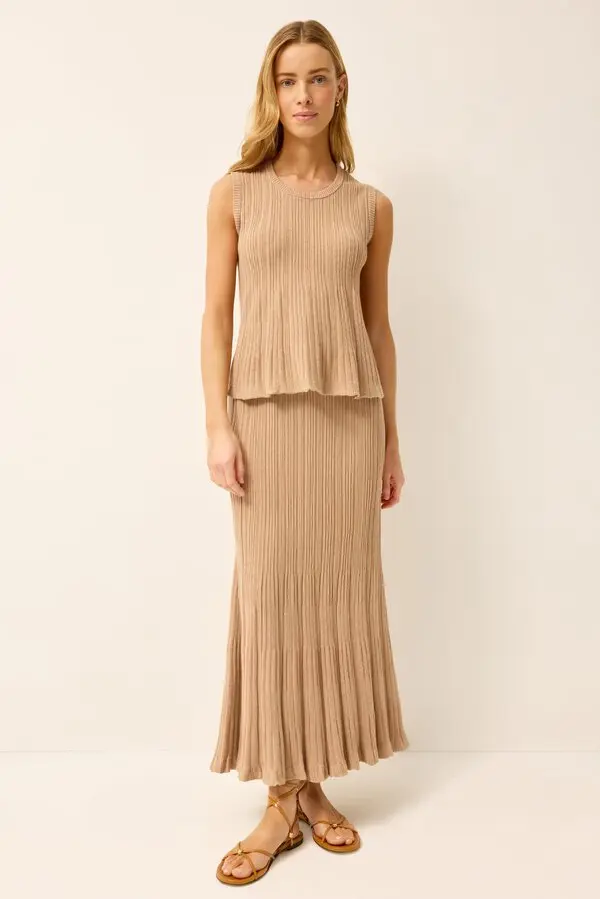 MARIE OLIVER Axel Skirt - Flax
