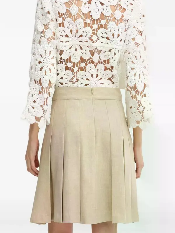 MOS MOSH Mmruni Flair Pleated-flap Mini Skirt