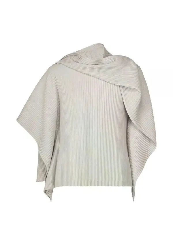Issey Miyake Motion Blur Pleated T-shirt - Neutrals
