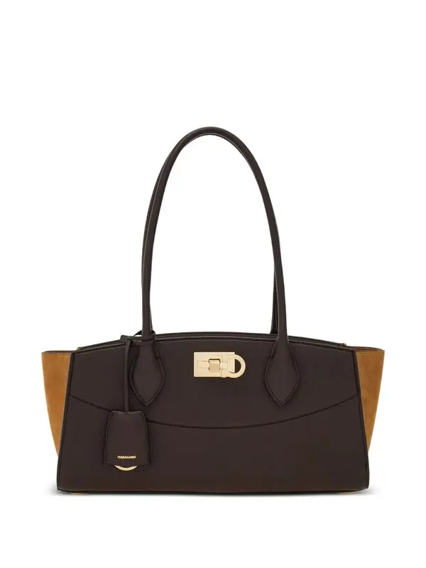 FERRAGAMO Shoulder Bag St Soft Ew - Brown
