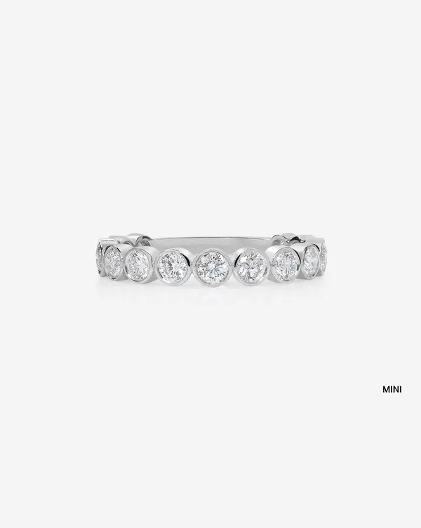 Ring Concierge Lab Diamond Bezel Set Band - Platinum