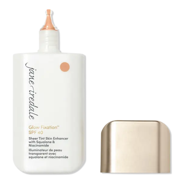 Jane Iredale Glow Fixation Spf 40 Sheer Tint Skin Enhancer With Squalane & Niacinamide - Light To Light Medium