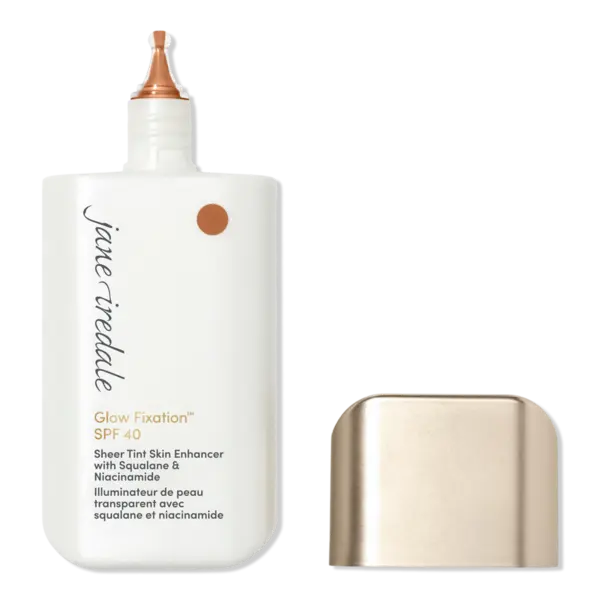 Jane Iredale Glow Fixation Spf 40 Sheer Tint Skin Enhancer With Squalane & Niacinamide - Medium To Medium Dark