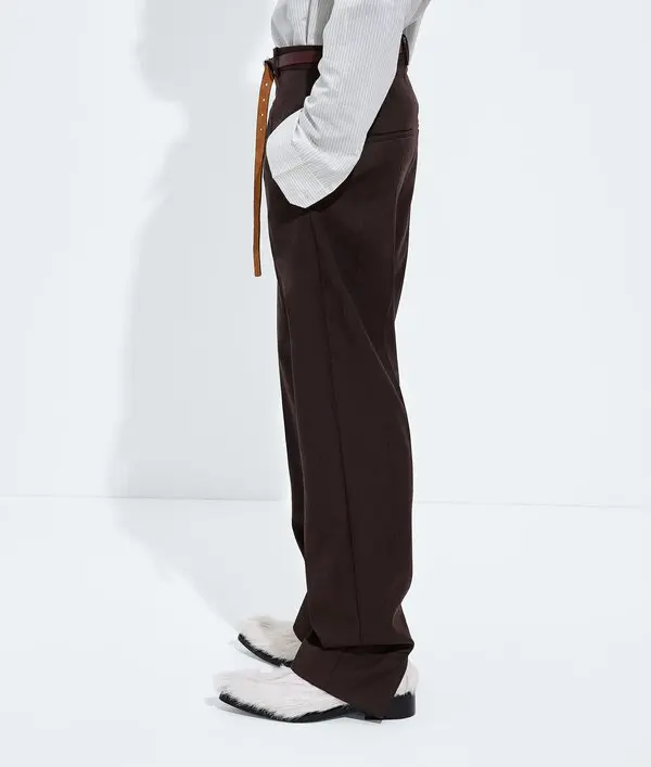 Bottega Veneta Wool And Mohair Toile Trousers