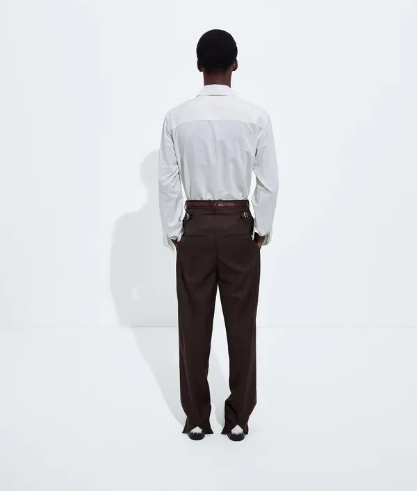 Bottega Veneta Wool And Mohair Toile Trousers