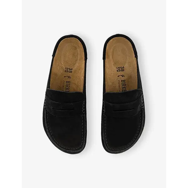 BIRKENSTOCK Naples Wrapped Suede Clogs