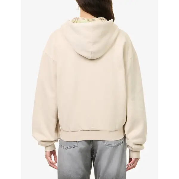 Acne Studios Brand-embroidered Relaxed-fit Cotton Hoody