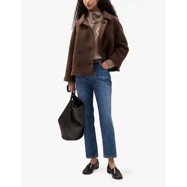 THE WHITE COMPANY Straight-leg Cropped Denim Jeans