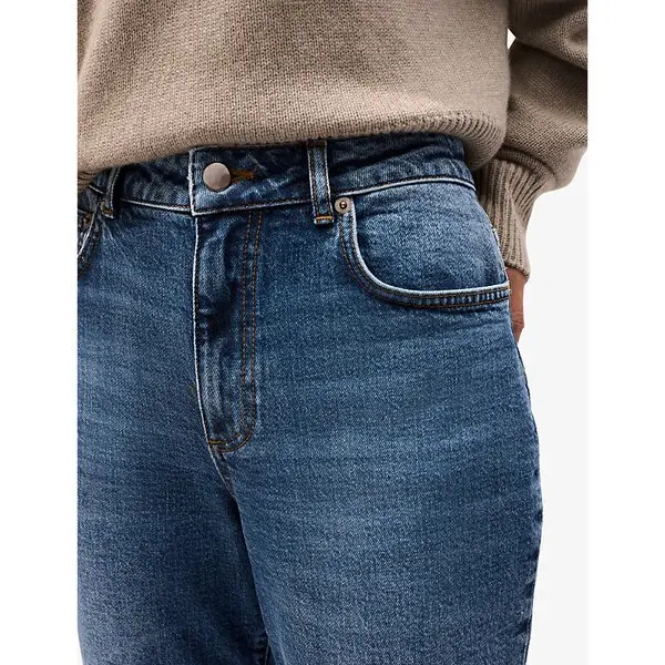 THE WHITE COMPANY Straight-leg Cropped Denim Jeans