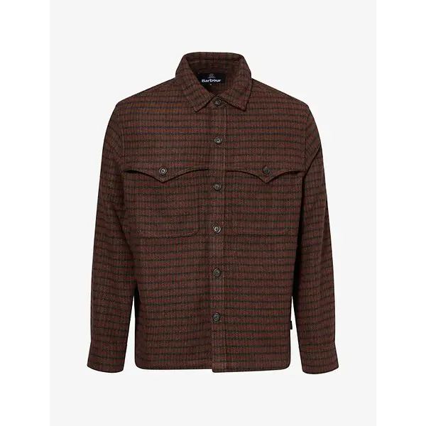 Barbour Hatfield Checked Wool-blend Overshirt