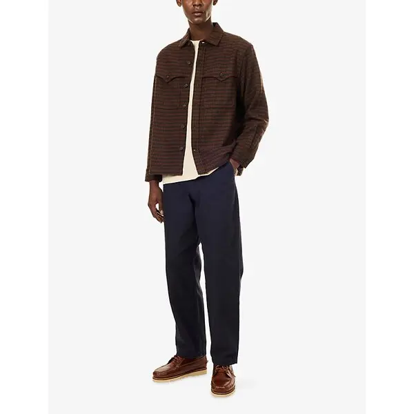 Barbour Hatfield Checked Wool-blend Overshirt