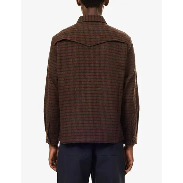 Barbour Hatfield Checked Wool-blend Overshirt