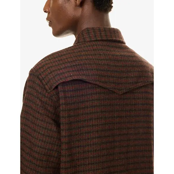Barbour Hatfield Checked Wool-blend Overshirt