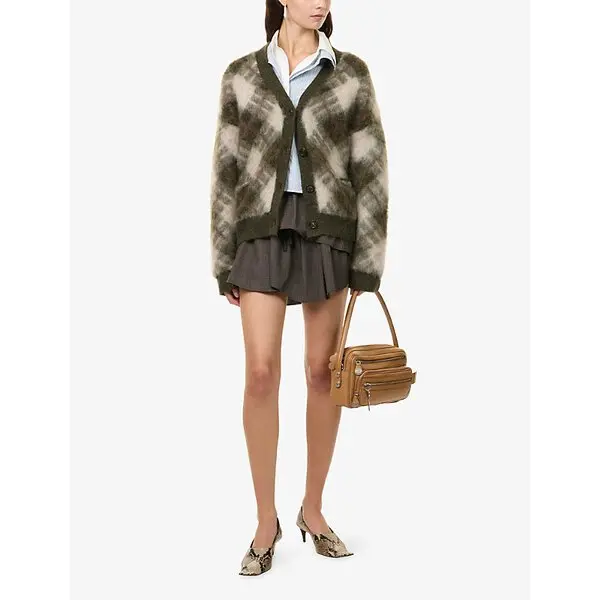 Acne Studios Ifelpa Ruffle-trim Wool-blend Mini Skirt