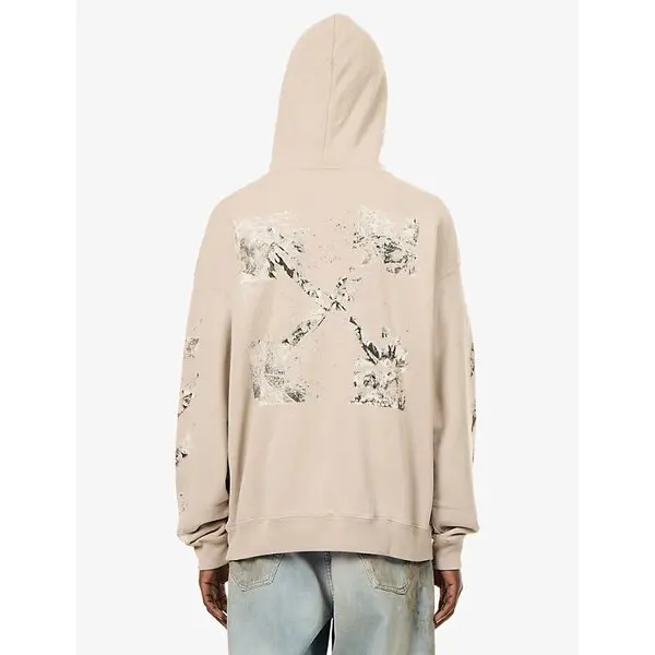 Off-White Spices Arrow Skate Graphic Cotton-jersey Hoody