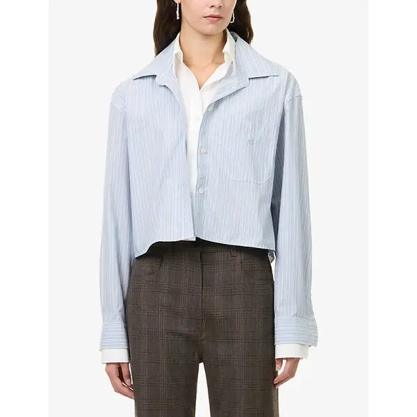Acne Studios Soubla Striped Cotton Shirt