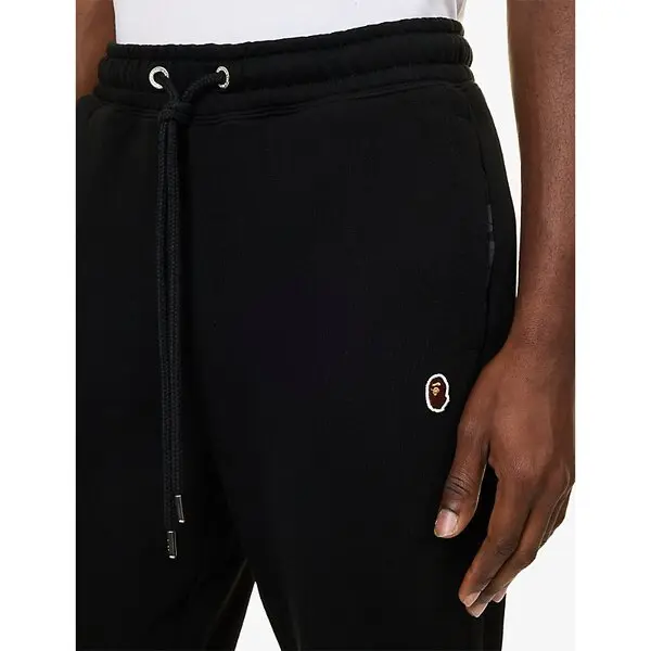 A BATHING APE One Point Relaxed Cotton-jersey Jogging Bottoms