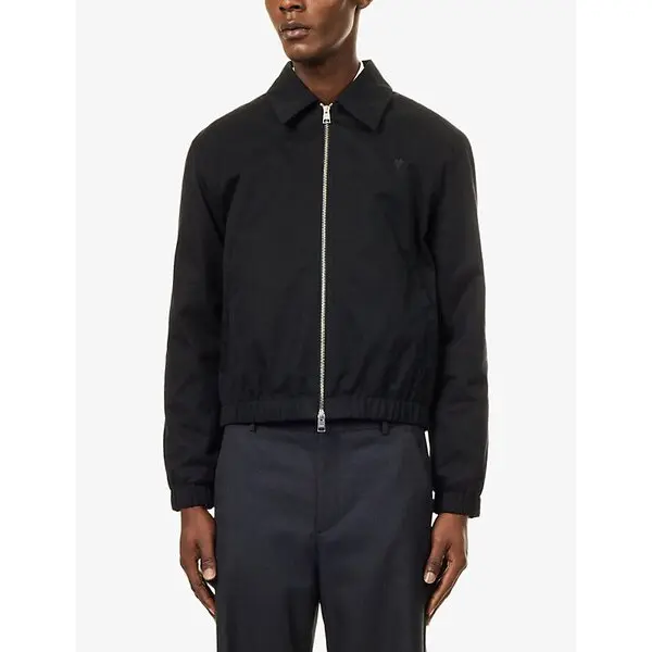 AMI Paris De Cœur Zip-up Cotton Jacket