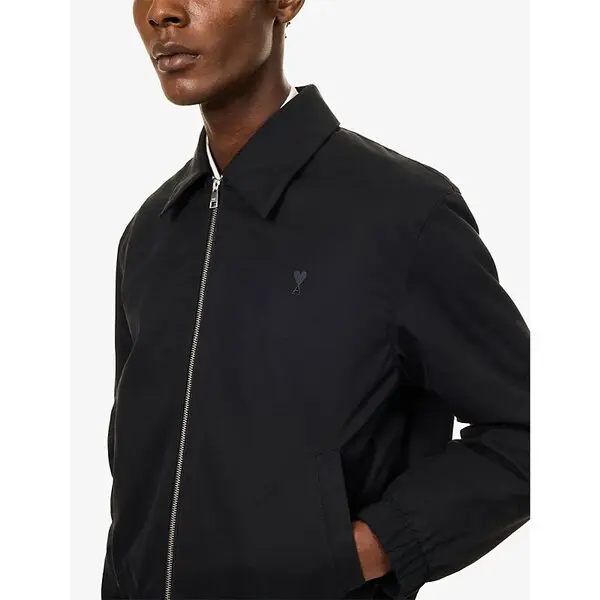 AMI Paris De Cœur Zip-up Cotton Jacket