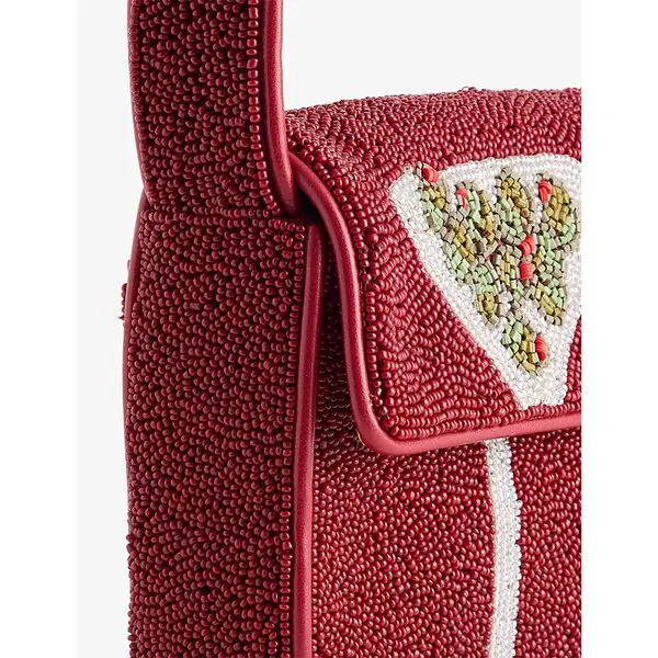 Staud Tommy Beaded Shoulder Bag - Extra Dirty