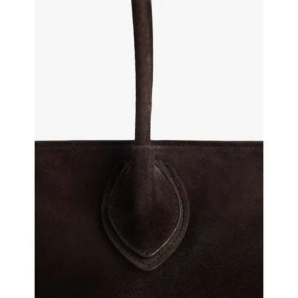 Khaite Donna Foil-print Logo Leather Shoulder Bag