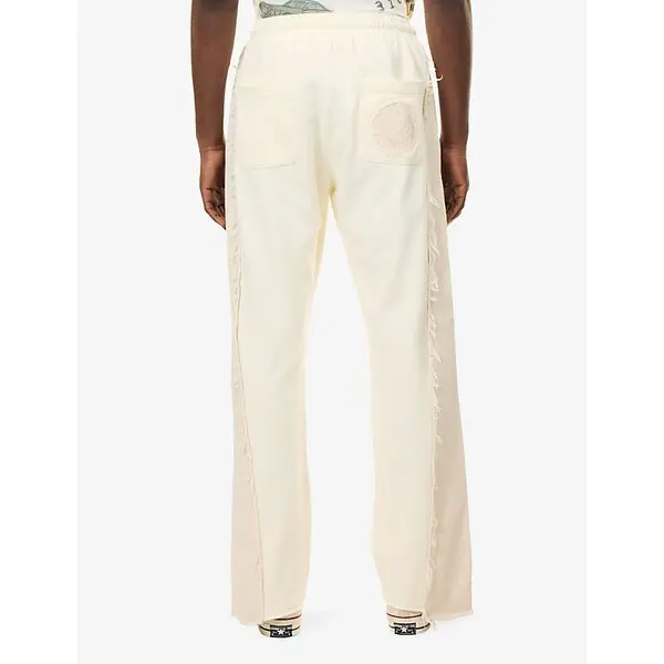HONOR THE GIFT Washed Floral-etched Denim Jeans