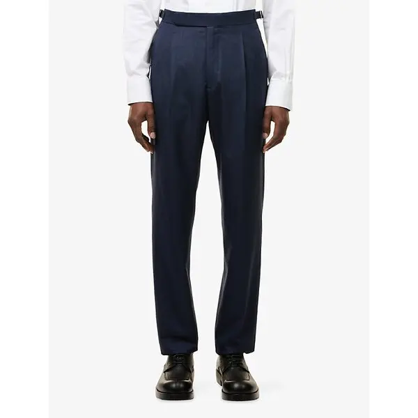 UMIT BENAN Tailored Cotton-silk Trousers