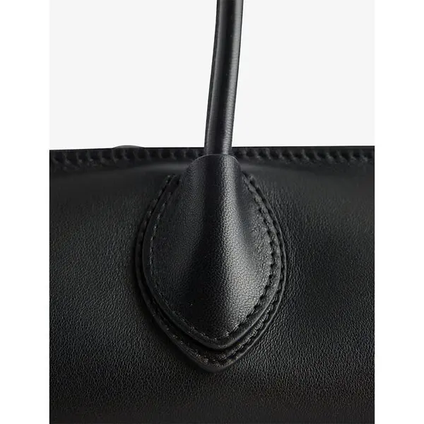 Khaite Donna Logo Leather Shoulder Bag