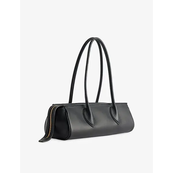 Khaite Donna Logo Leather Shoulder Bag