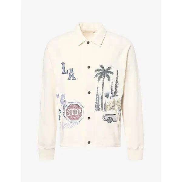 HONOR THE GIFT All Over La Fleece Cotton-jersey Jacket