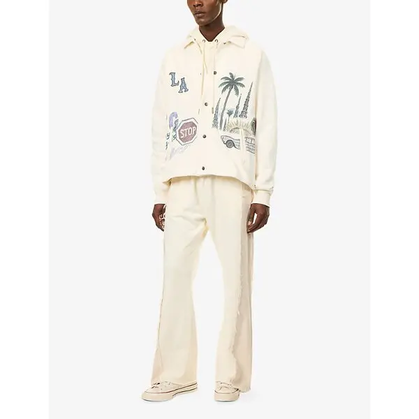 HONOR THE GIFT All Over La Fleece Cotton-jersey Jacket