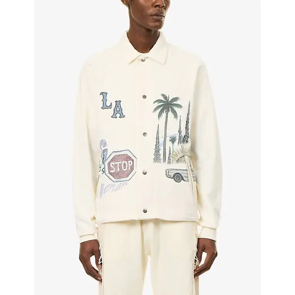 HONOR THE GIFT All Over La Fleece Cotton-jersey Jacket