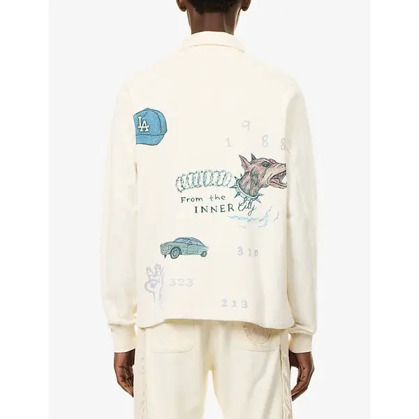 HONOR THE GIFT All Over La Fleece Cotton-jersey Jacket