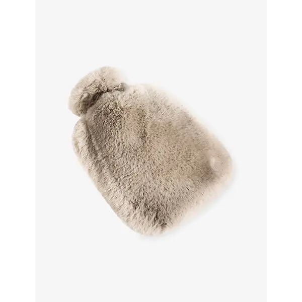 THE WHITE COMPANY Super-soft Faux-fur Hot Water Bottle - Natural