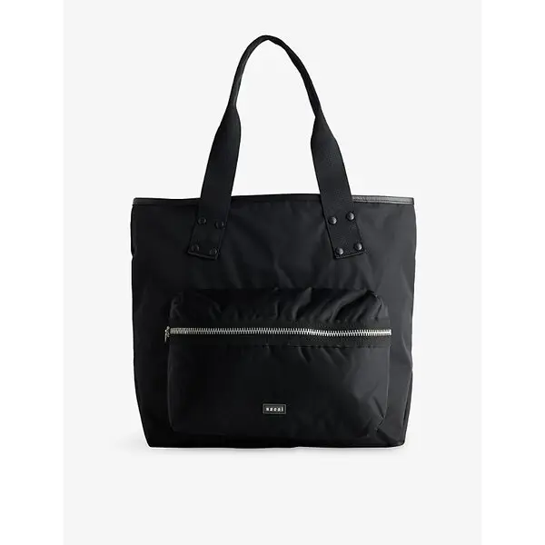 Sacai Pocket Large Woven Tote Bag