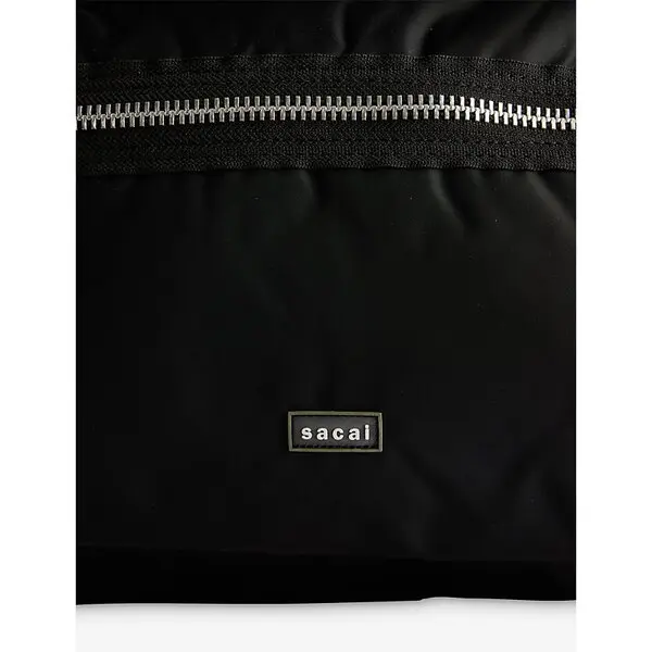 Sacai Pocket Large Woven Tote Bag