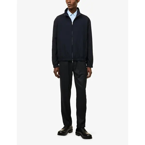 UMIT BENAN Drawstring Cotton-silk Trousers