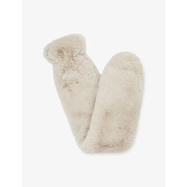 THE WHITE COMPANY Long Super-soft Faux-fur Hot Water Bottle - Natural