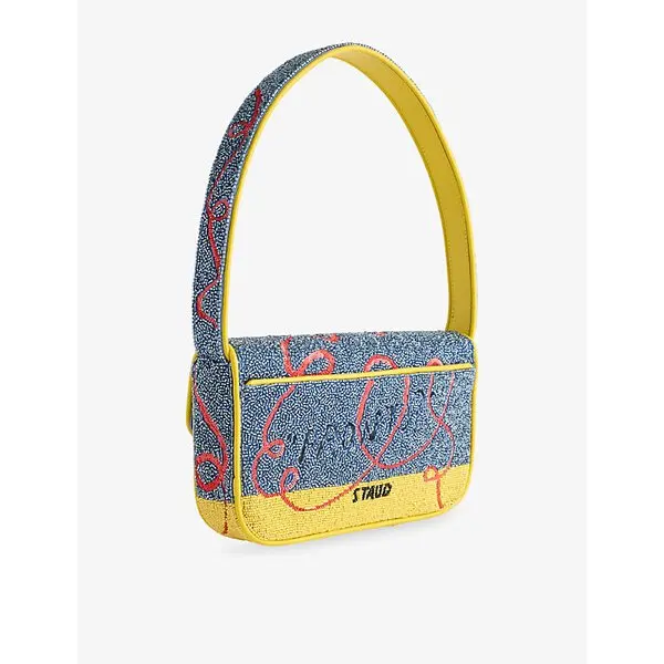 Staud Tommy Beaded Shoulder Bag - Hotline