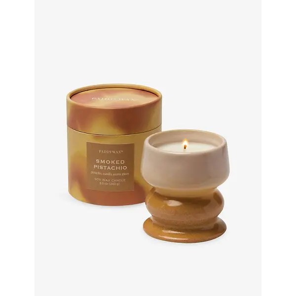 PADDYWAX Smoked Pistachio Ombre Scented Ceramic Candle 226g