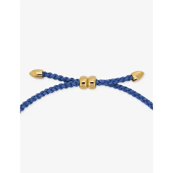 Monica Vinader 18ct Vermeil Oval Lab-grown Diamond Cord Bracelet - Gold