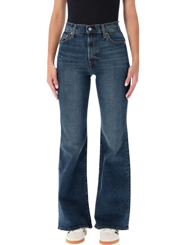 LEVI'S Ribcage Flare Jeans With High-rise Slim Fit And Size - Blue