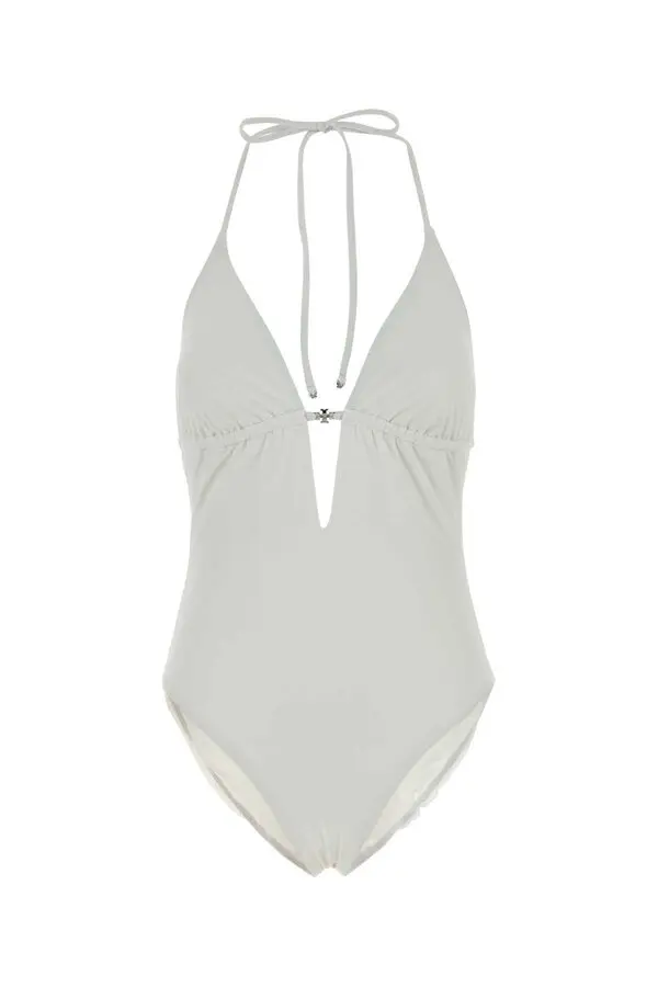 Tory Burch Stretch Nylon Swimsuit - White