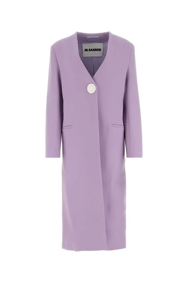 JIL SANDER Cashmere Tailored Jacket - Purple