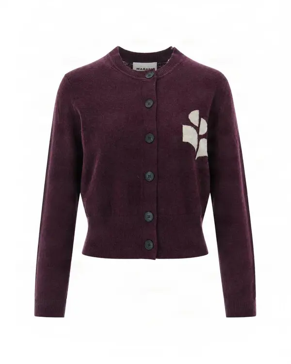 MARANT ETOILE Button-front Graphic Cardigan
