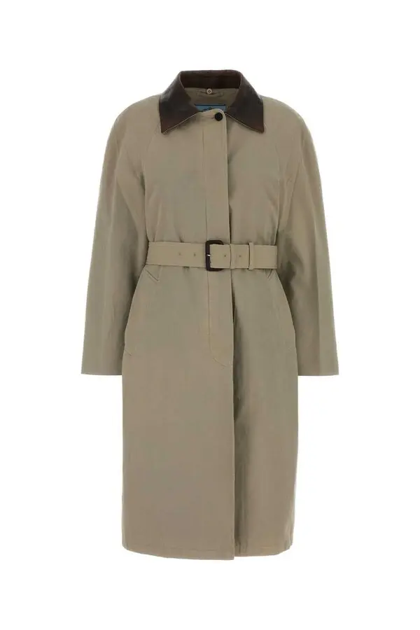 Prada Cotton Overcoat - Grey